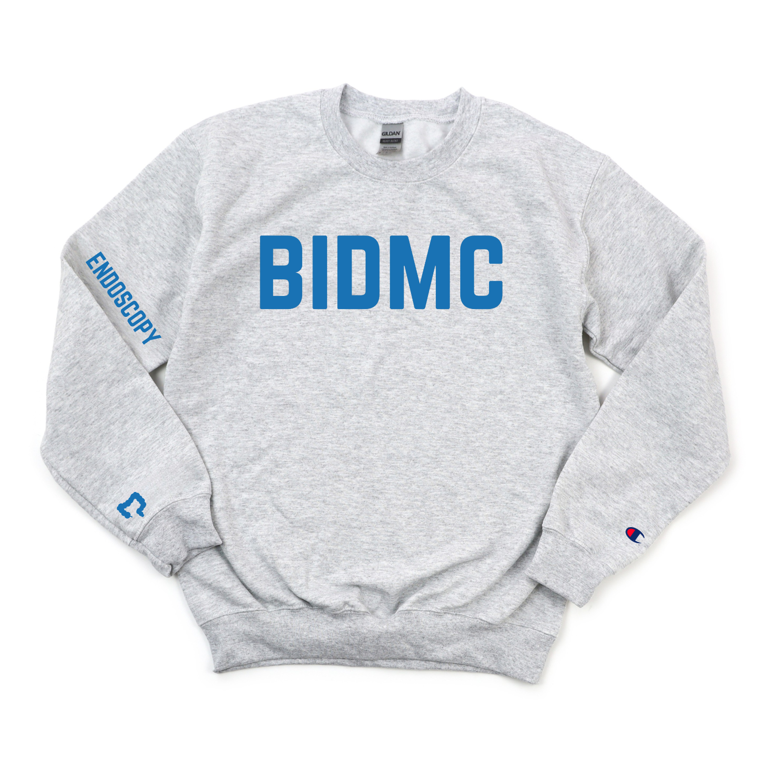 ROYAL BLUE BIDMC ENDOSCOPY CHAMPION CREWNECK – Dirty Water Donut Shop