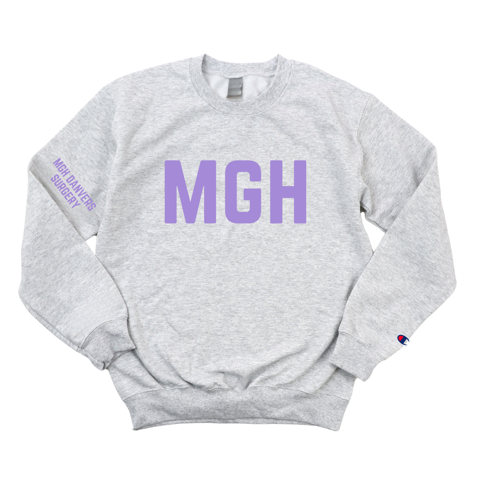 LILAC MGH DANVERS SURGERY CHAMPION CREWNECK – Dirty Water Donut Shop